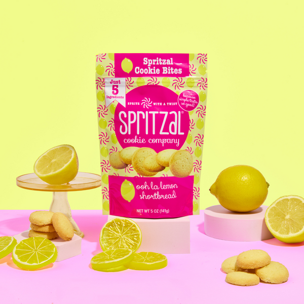 Ooh La Lemon Shortbread Cookie Bites - Cookies by Spritzal – Spritzal ...